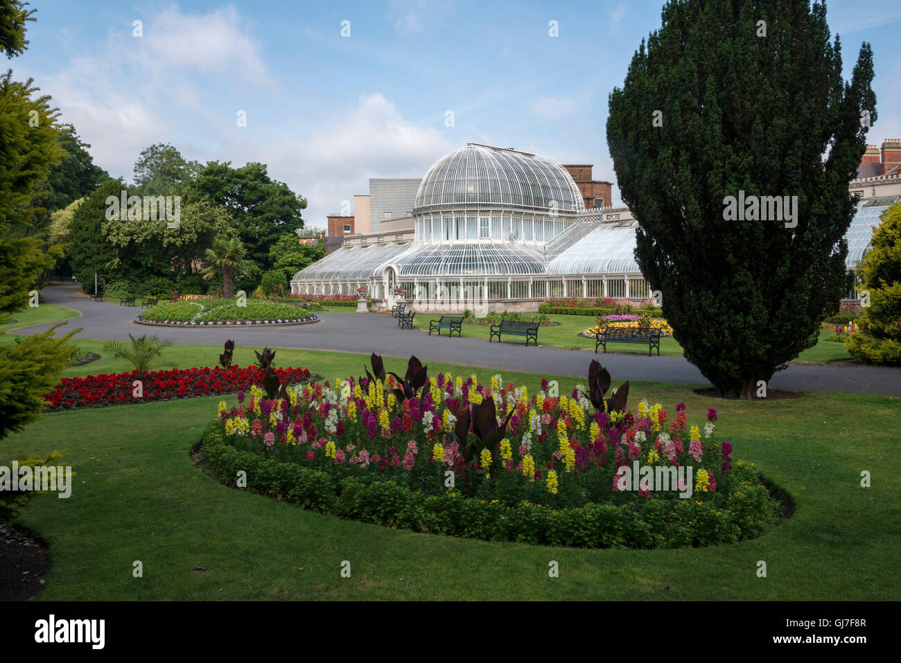 The Belfast Botanic Gardens in the Queens Quarter, Belfast Stock Photo ...