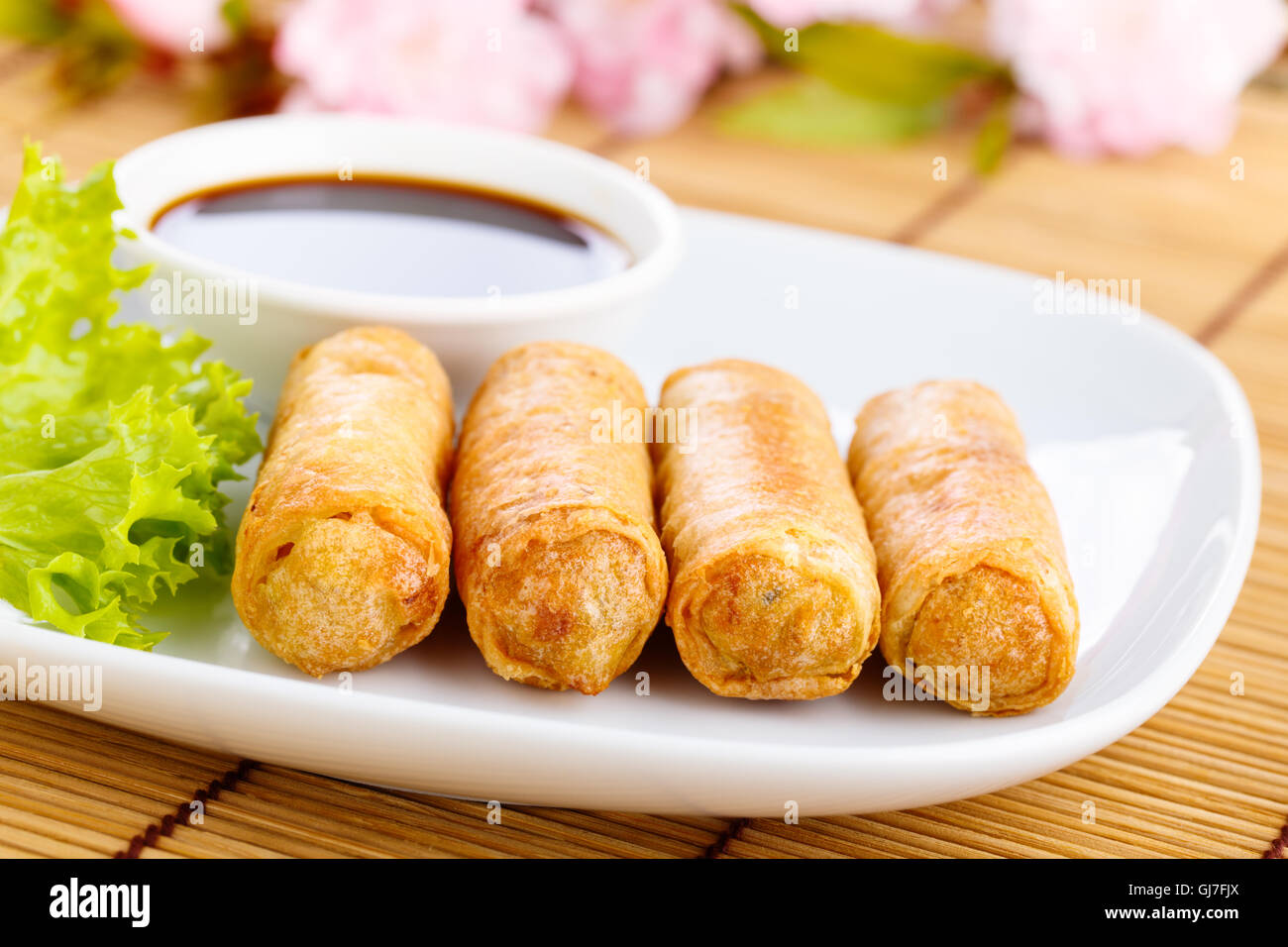Vietnamese crispy spring rolls hi-res stock photography and images - Alamy