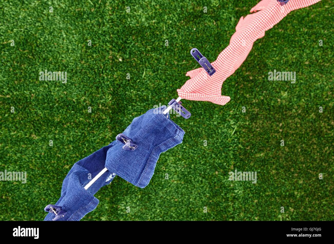 A studio photo of a clothes line Stock Photo - Alamy