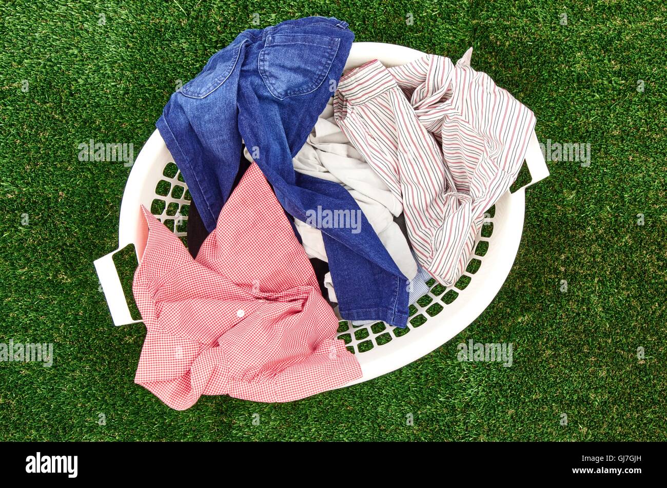A studio photo of a laundry washing basket Stock Photo - Alamy