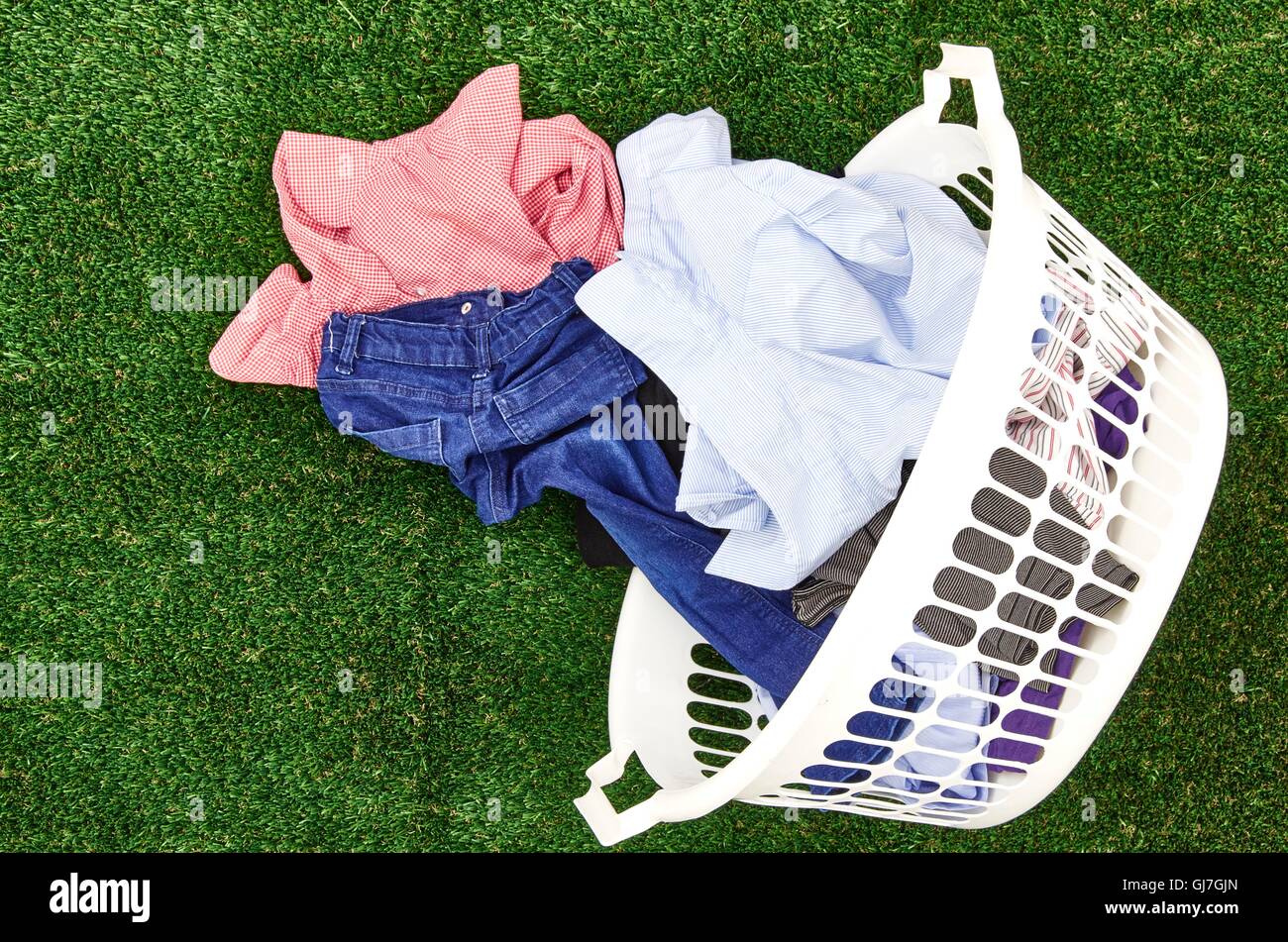 A studio photo of a laundry washing basket Stock Photo - Alamy