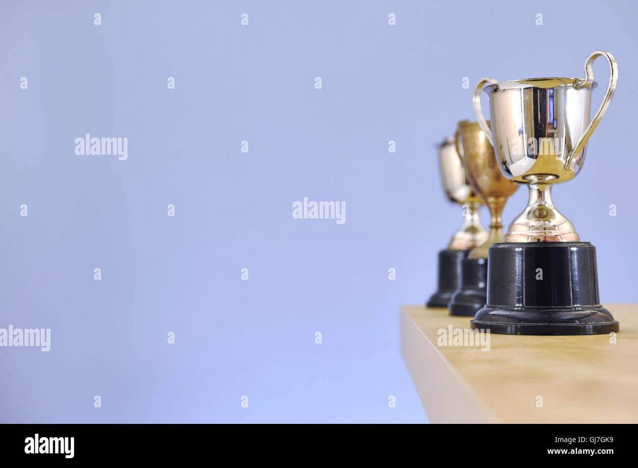 A studio photo of a vintage trophy Stock Photo - Alamy