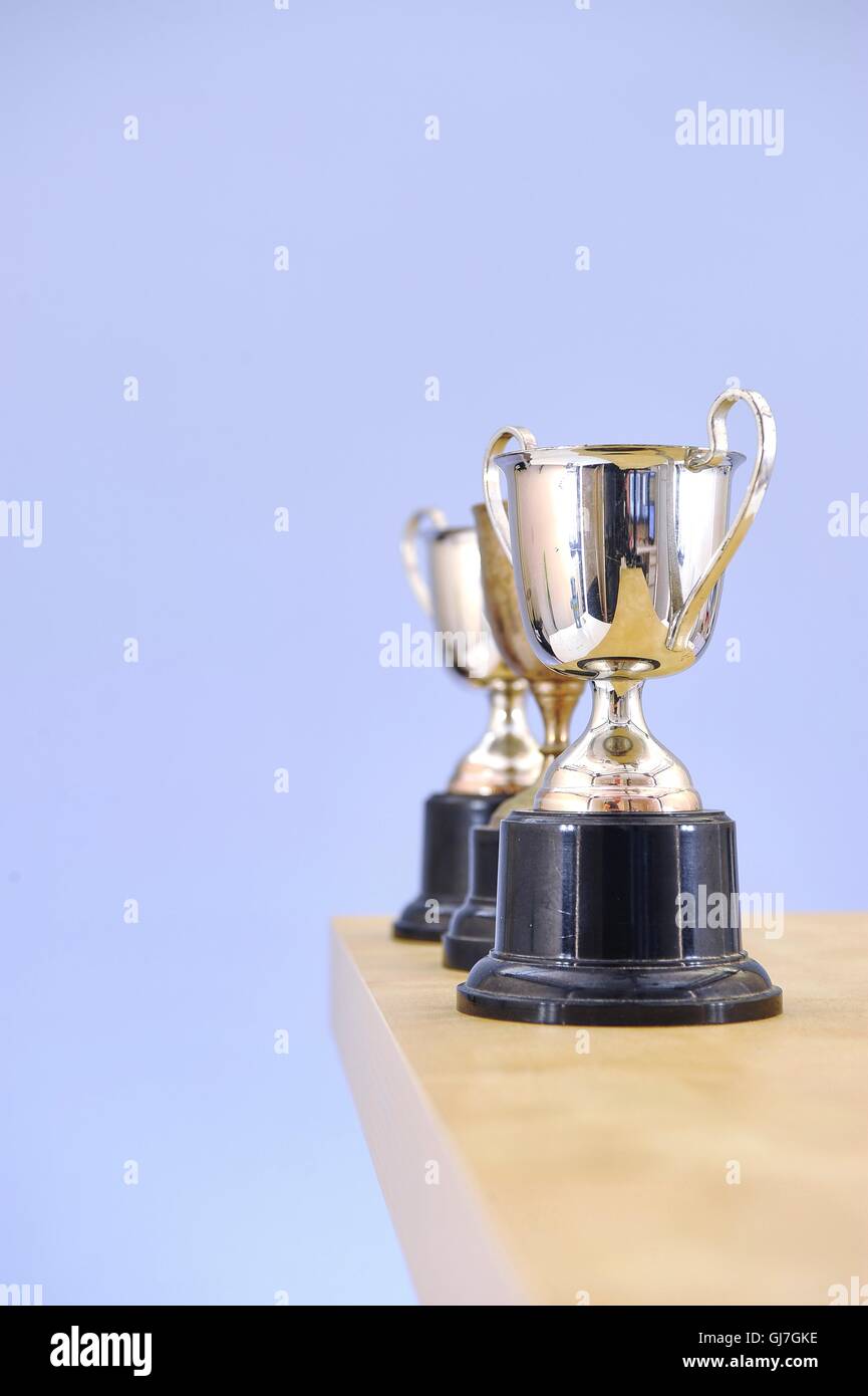 A studio photo of a vintage trophy Stock Photo - Alamy