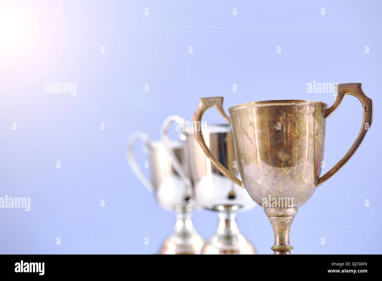 A studio photo of a vintage trophy Stock Photo - Alamy