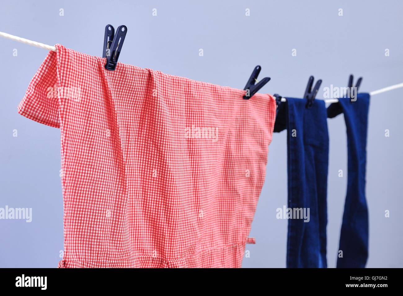 A studio photo of a clothes line Stock Photo - Alamy