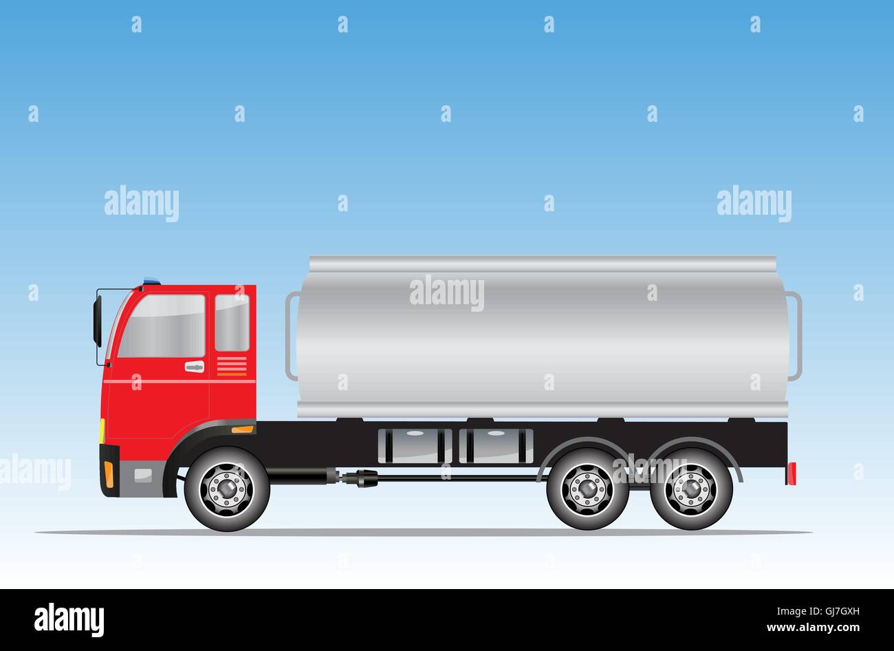 Tanker truck side view vector hi-res stock photography and images - Alamy