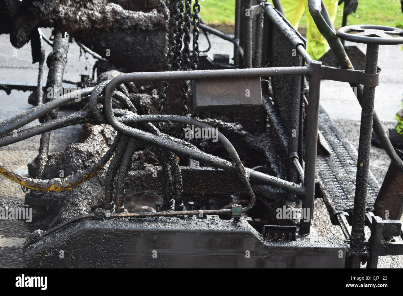 Heavy Duty Tarmac Making Equipment Stock Photo - Alamy