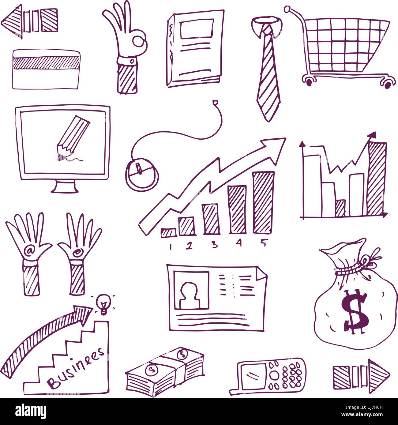 Doodle of design business theme Stock Vector Image & Art - Alamy