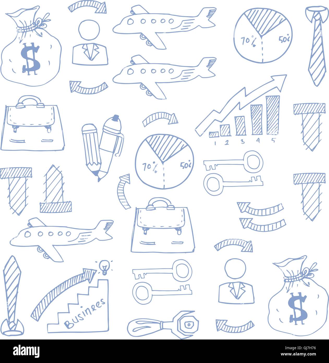 Doodle of business element image Stock Vector Image & Art - Alamy