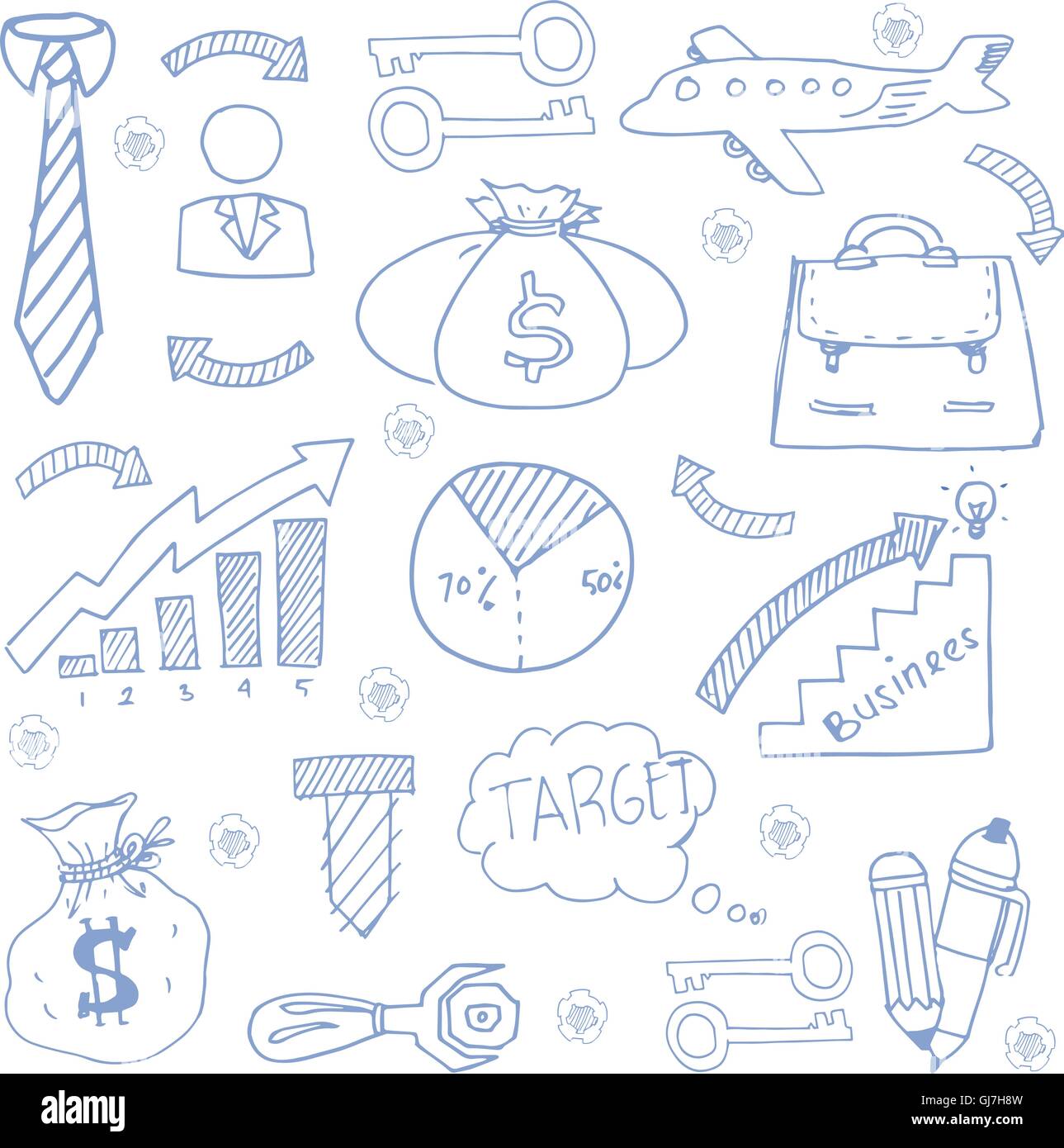 Doodle of vector art business Stock Vector Image & Art - Alamy