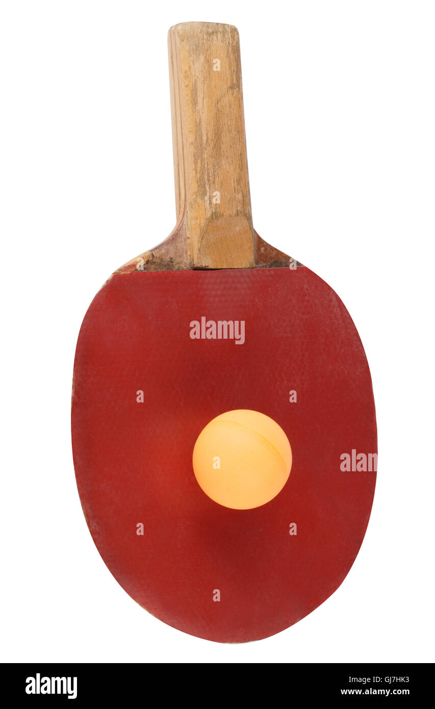 table tennis bat isolated Stock Photo - Alamy