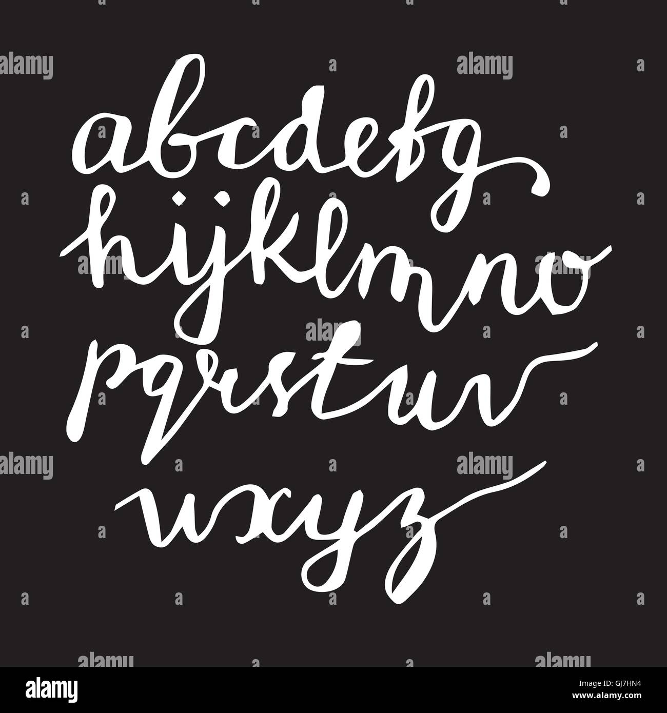 Vector handwritten brush script Stock Vector Image & Art - Alamy