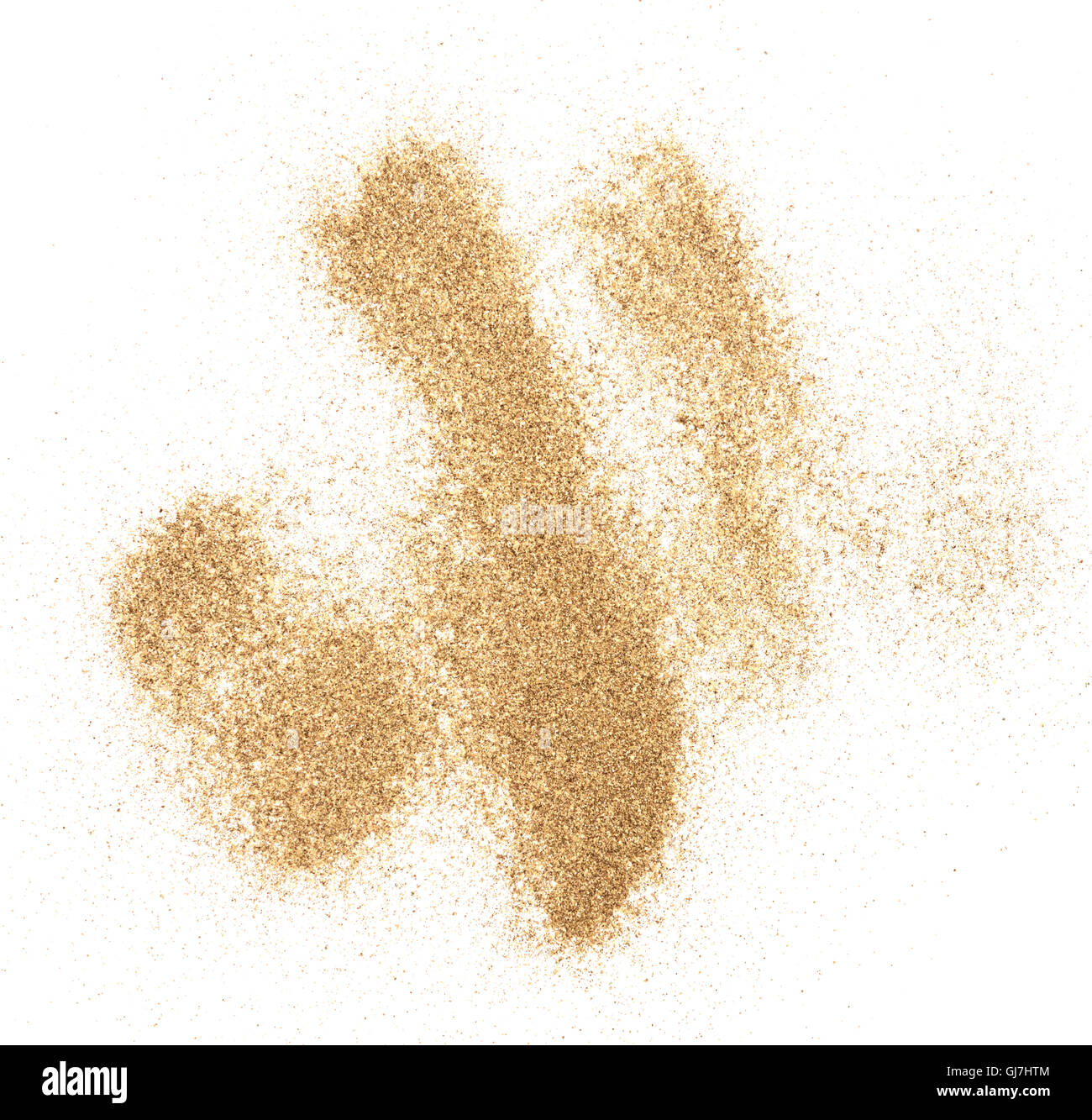 pile of sand isolated on white background Stock Photo - Alamy