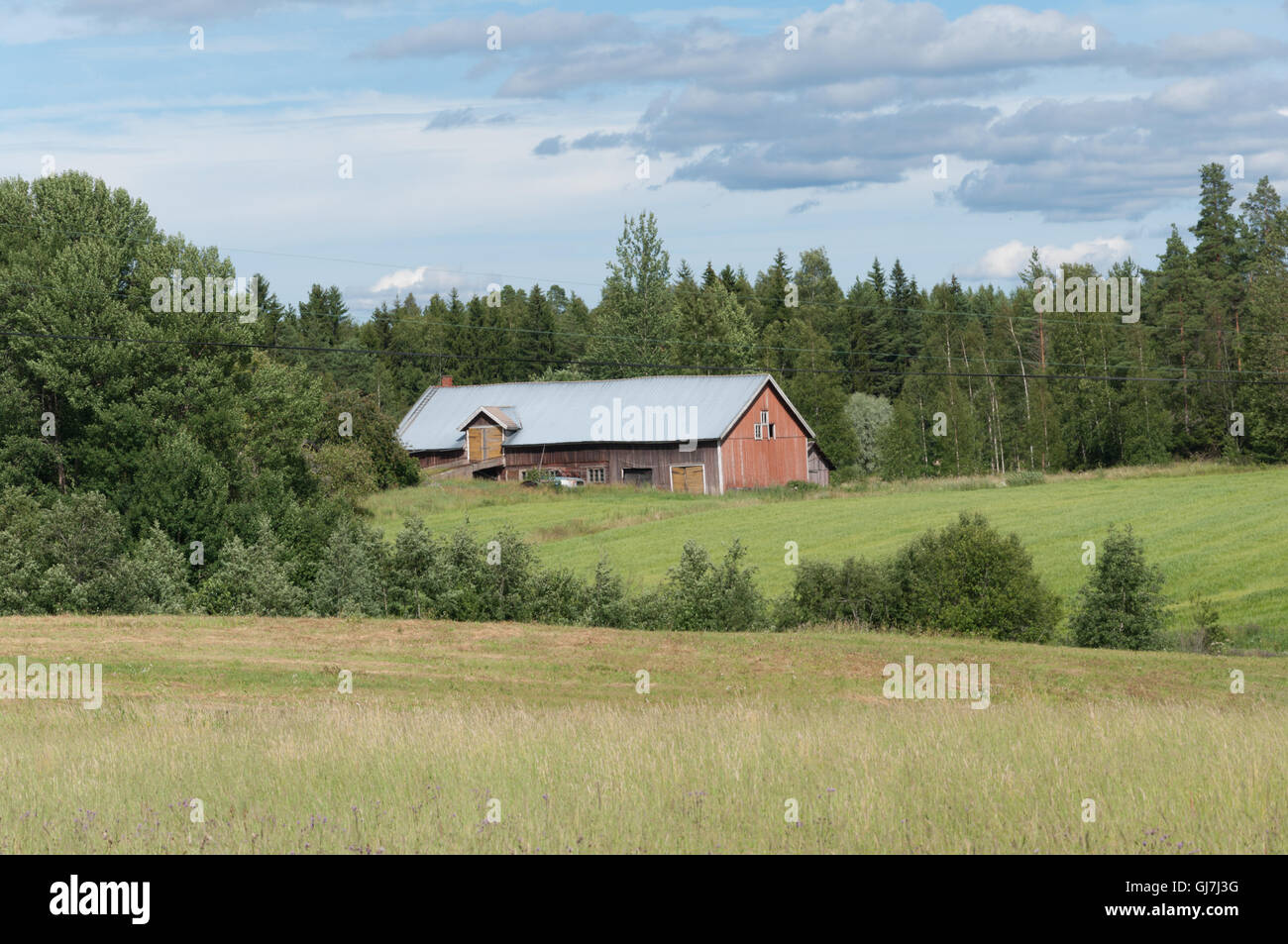 Old finnish farm buildings hi-res stock photography and images - Alamy