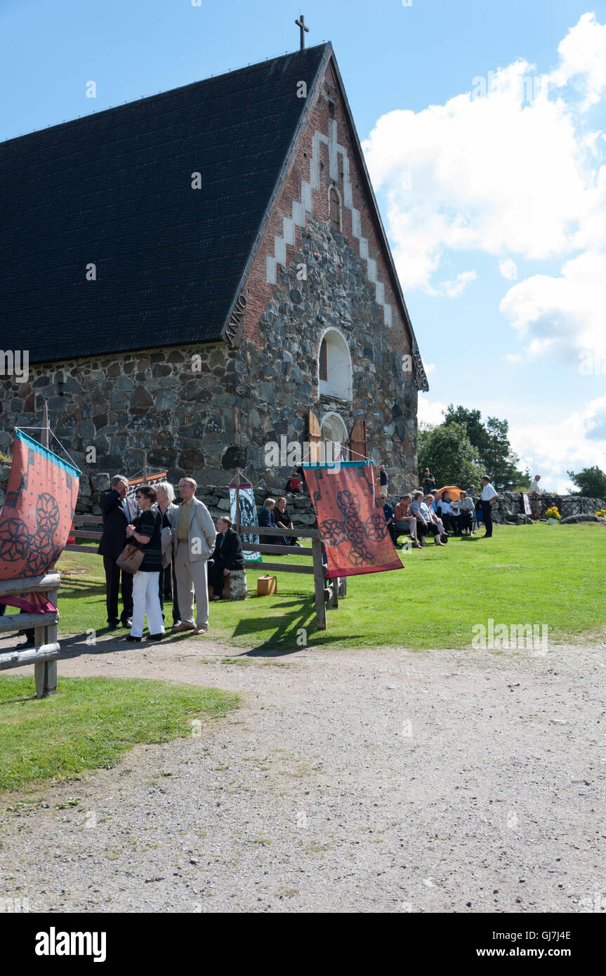 Finnish Medieval market Stock Photo - Alamy