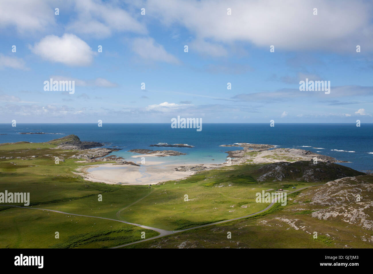 The Traigh an Tobair Fhuair Beach near Machrins on the Isle of Colonsay ...