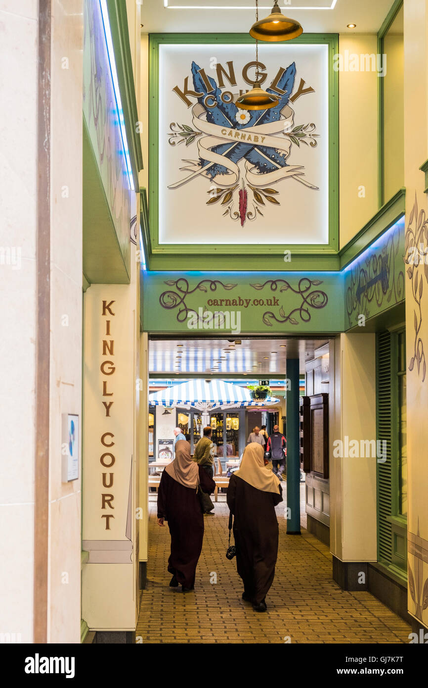 Kingly Court, Carnaby Quarter, Soho, London, England, U.K Stock Photo ...