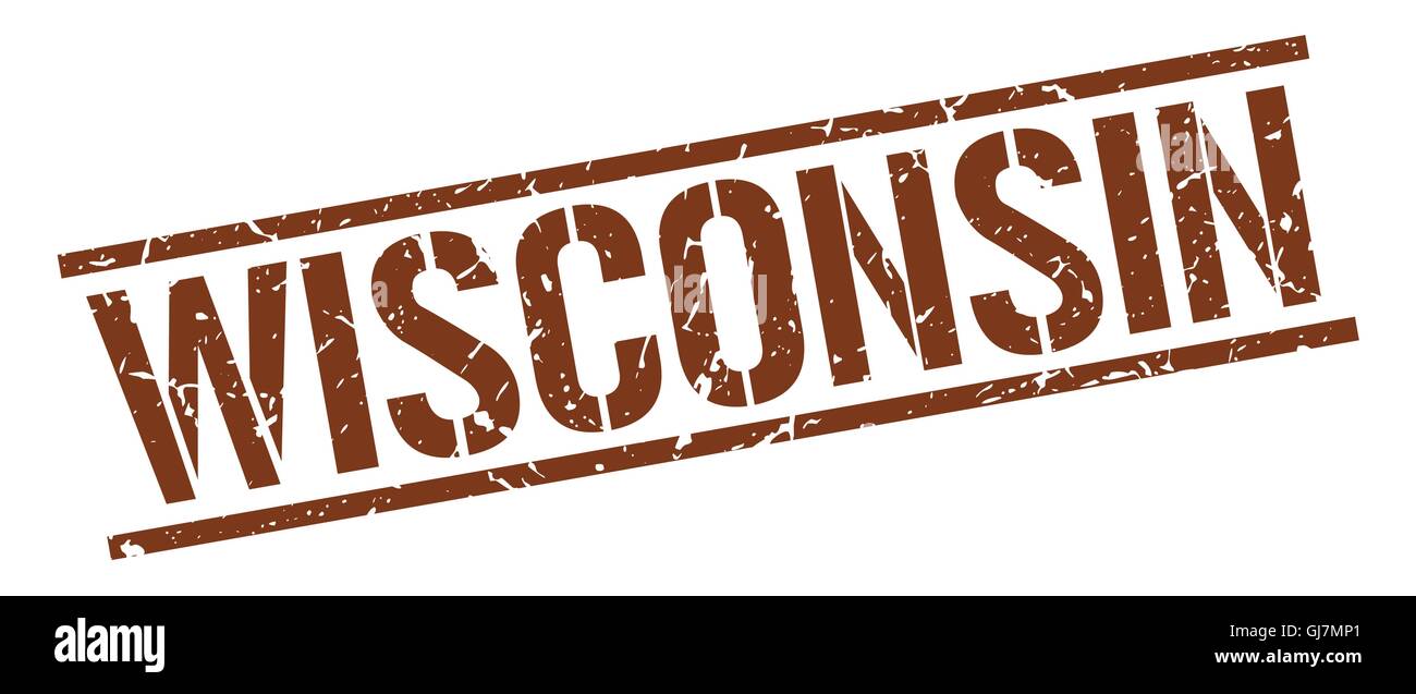 Wisconsin stamp vector vectors hi-res stock photography and images - Alamy