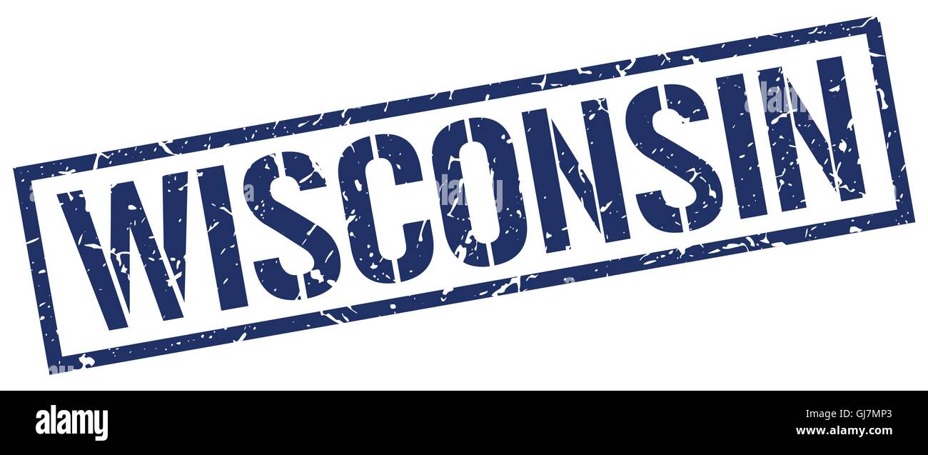 Wisconsin stamp vector vectors hi-res stock photography and images - Alamy