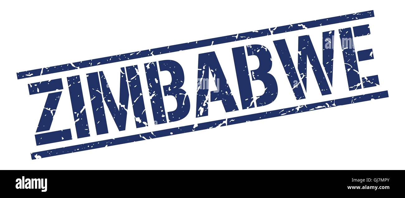 Zimbabwe blue square stamp Stock Vector Image & Art - Alamy