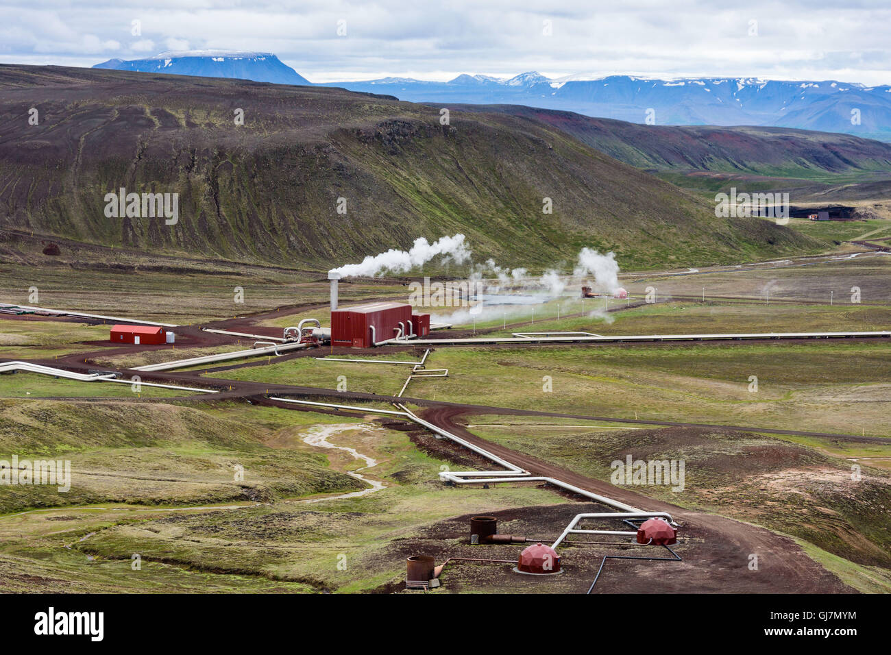 Iceland, Geothermal power station Krafla Stock Photo - Alamy