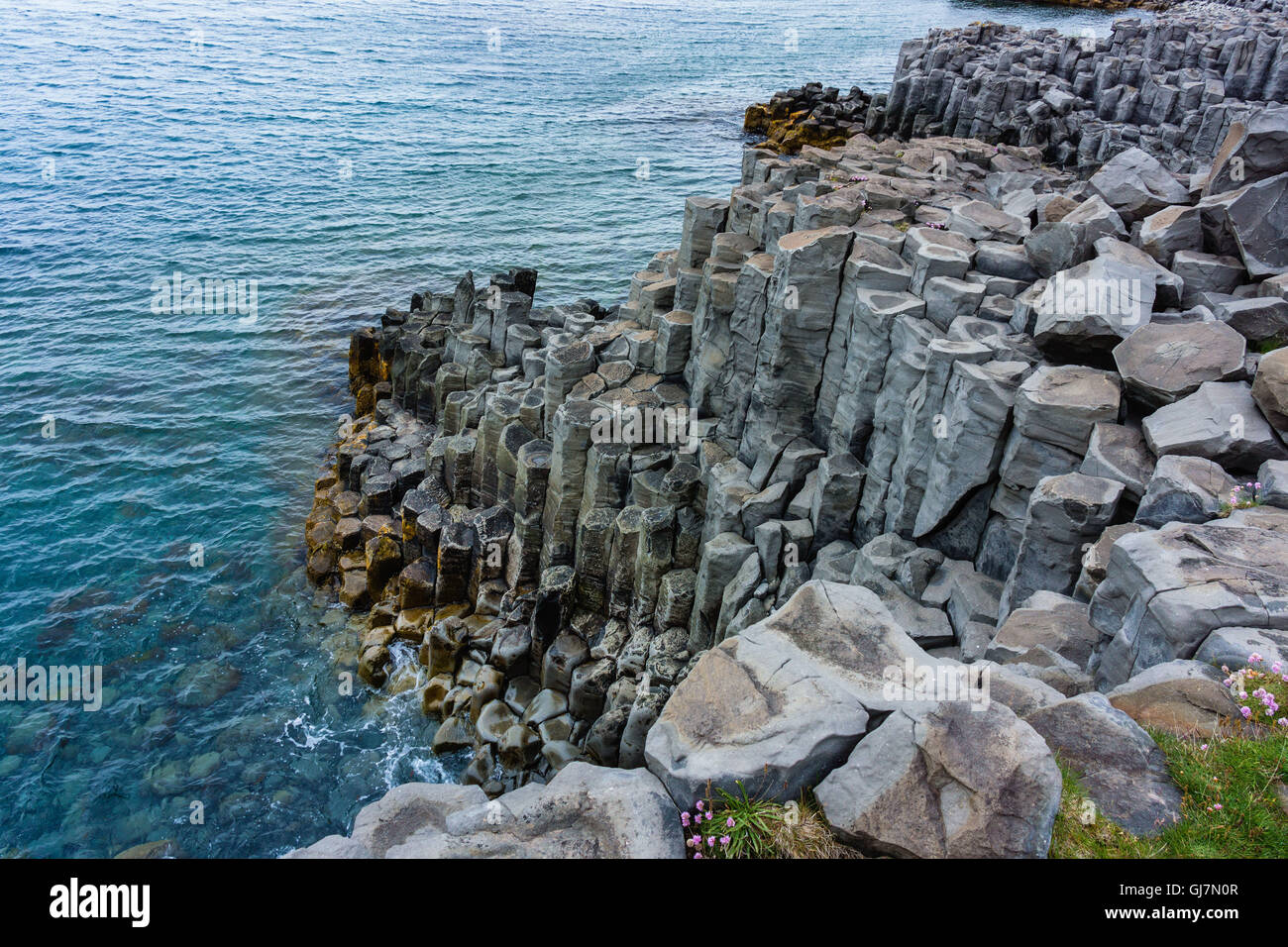 Hofsos, basalt columns Stock Photo - Alamy