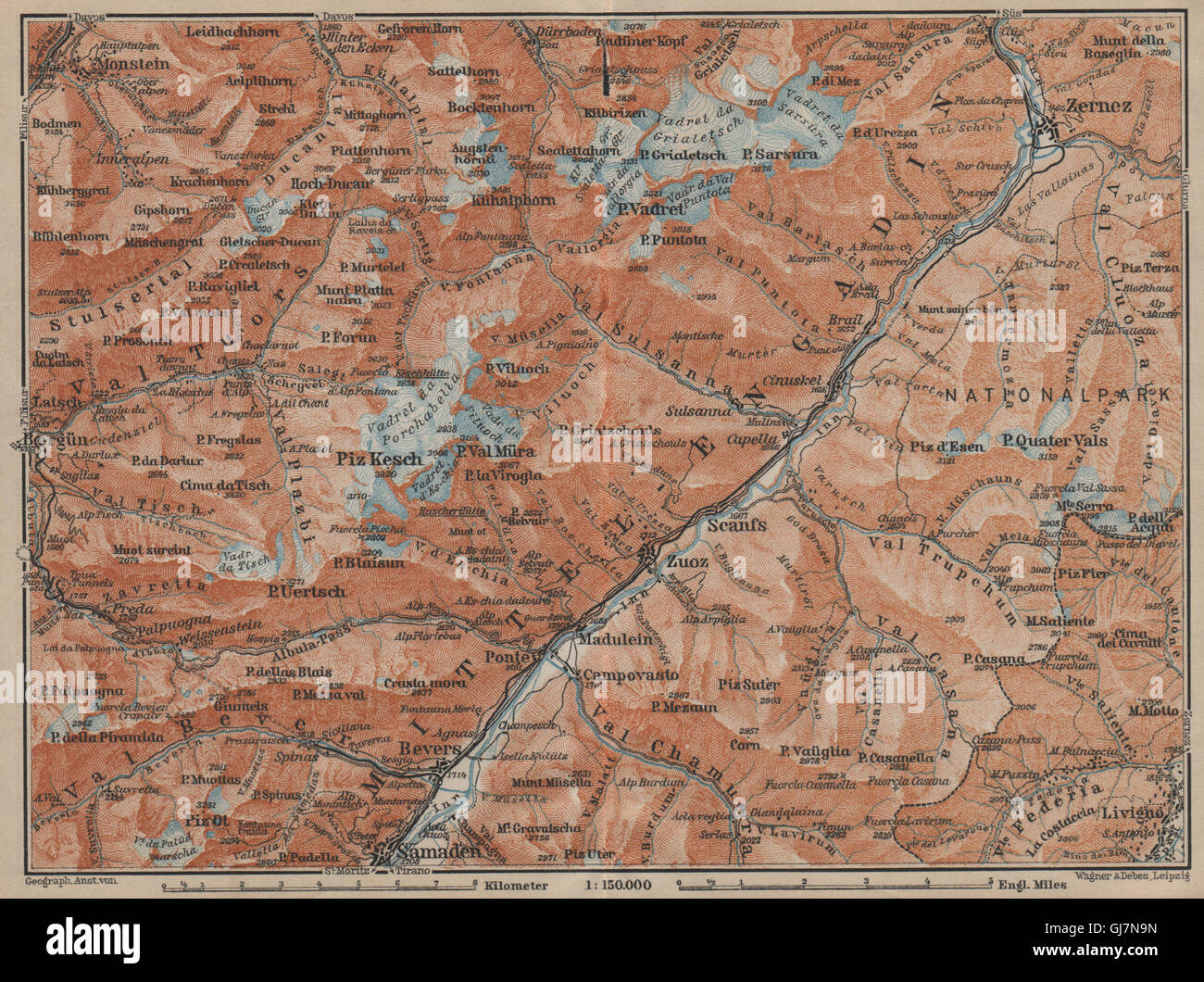 Map of middle river hi-res stock photography and images - Alamy