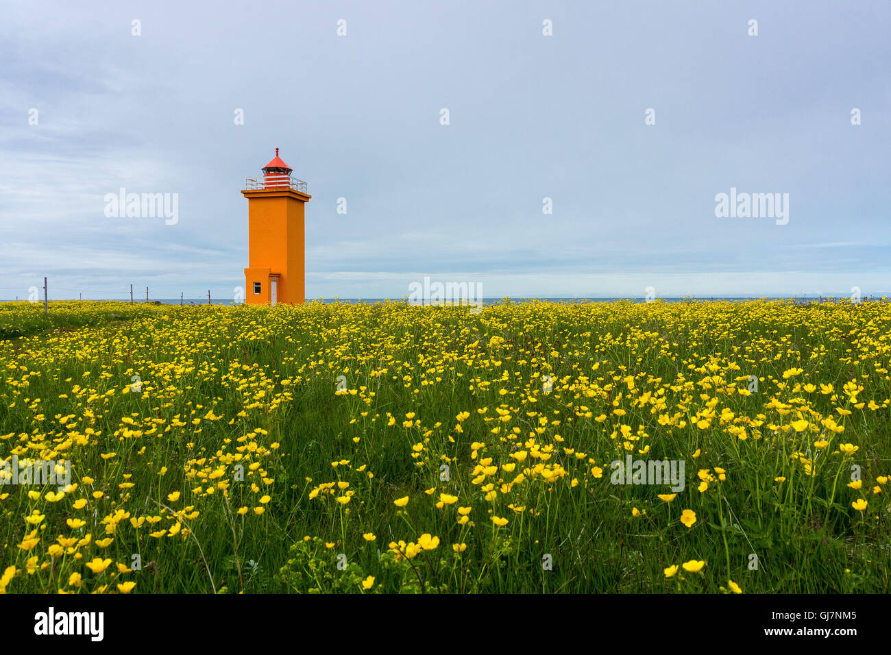 Iceland, peninsula Reykjanes, lighthouse Stock Photo - Alamy