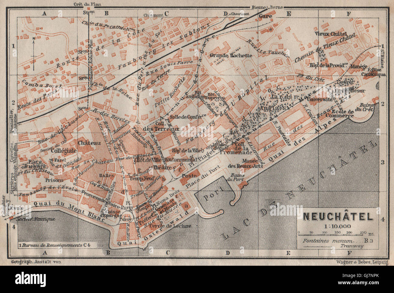 Map of switzerland towns hi-res stock photography and images - Alamy