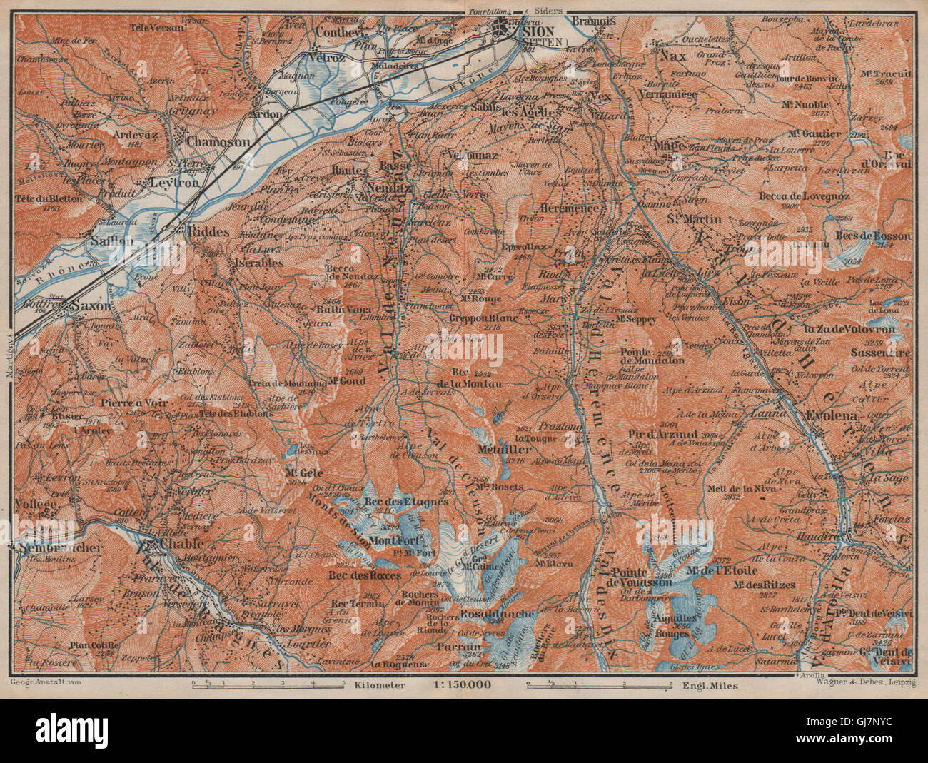Sion map hi-res stock photography and images - Alamy