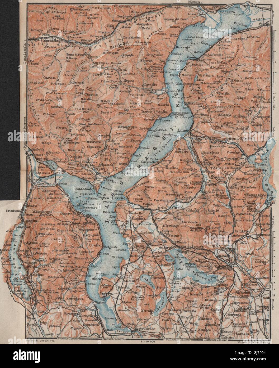 Map of varese hi-res stock photography and images - Alamy