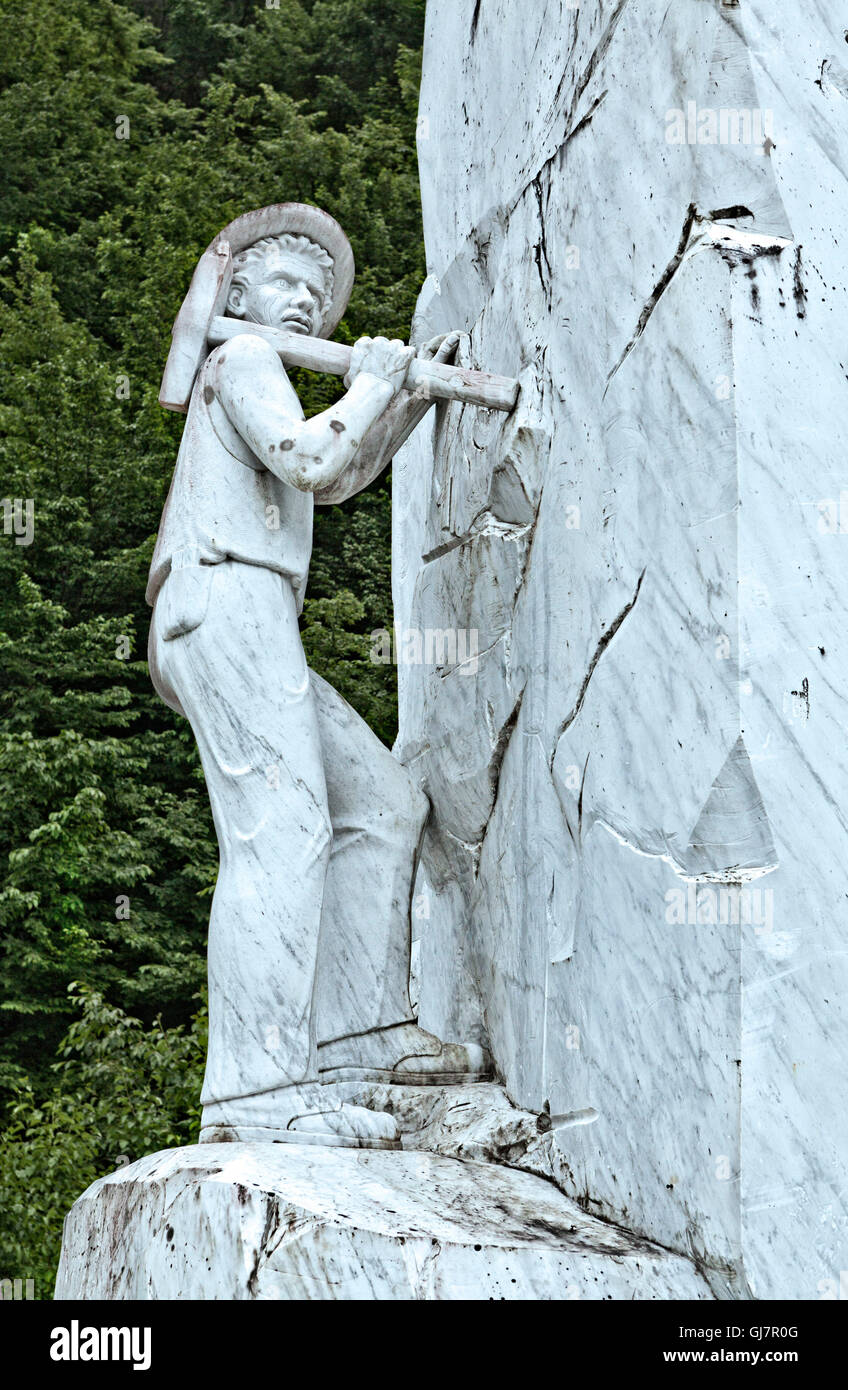 Miner in the marble Stock Photo - Alamy