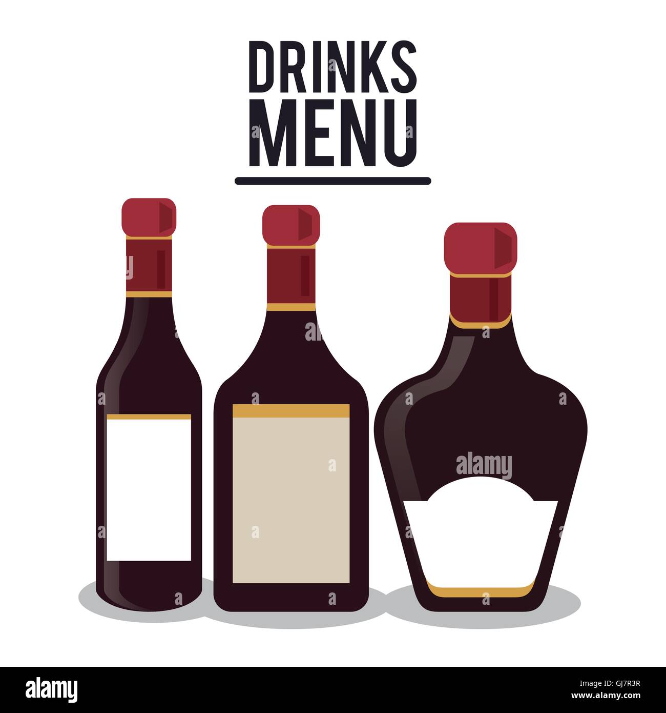 bottle label set alcohol icon Stock Vector Image & Art - Alamy