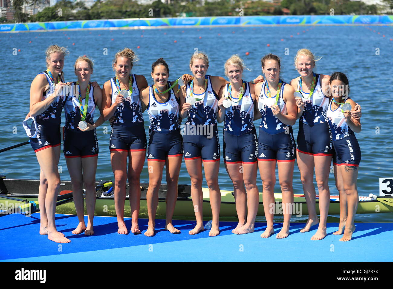 Great Britain's Katie Greves, Melanie Wilson, Frances Houghton, Polly ...