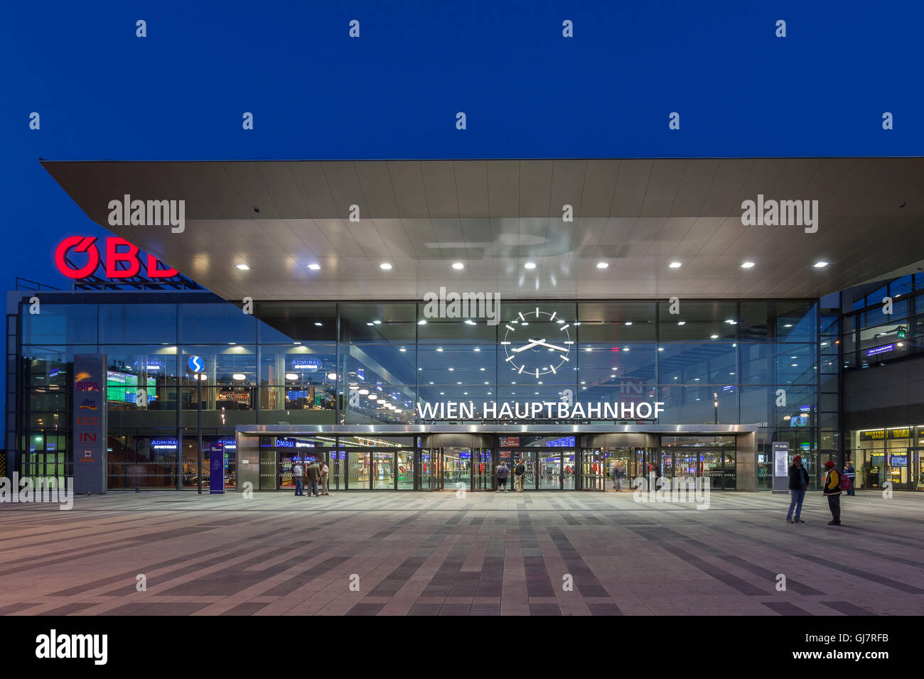 Central station of Vienna, Vienna, Austria, Europe Stock Photo - Alamy