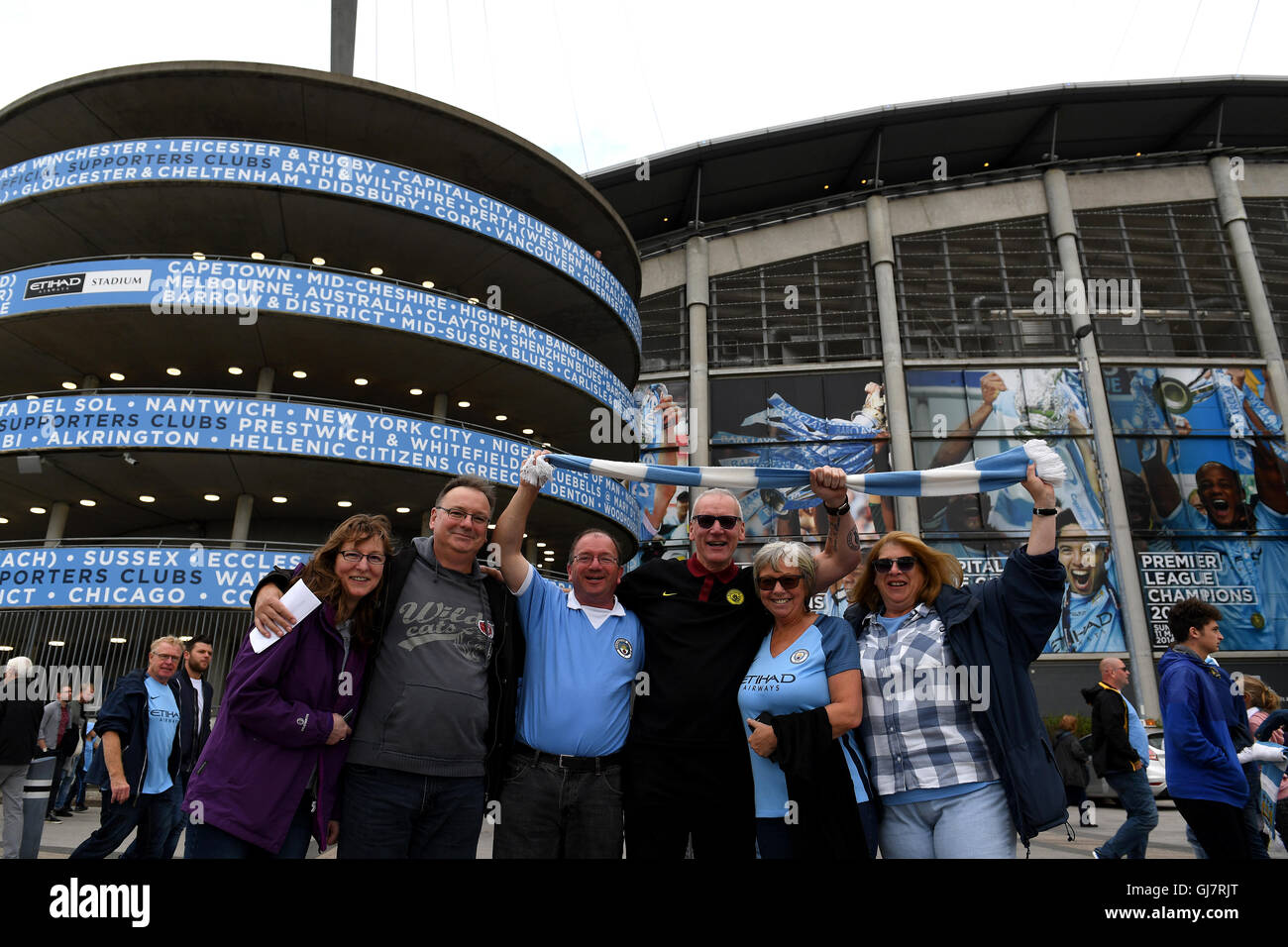 Manchester City fans outside the stadium before the Premier League ...