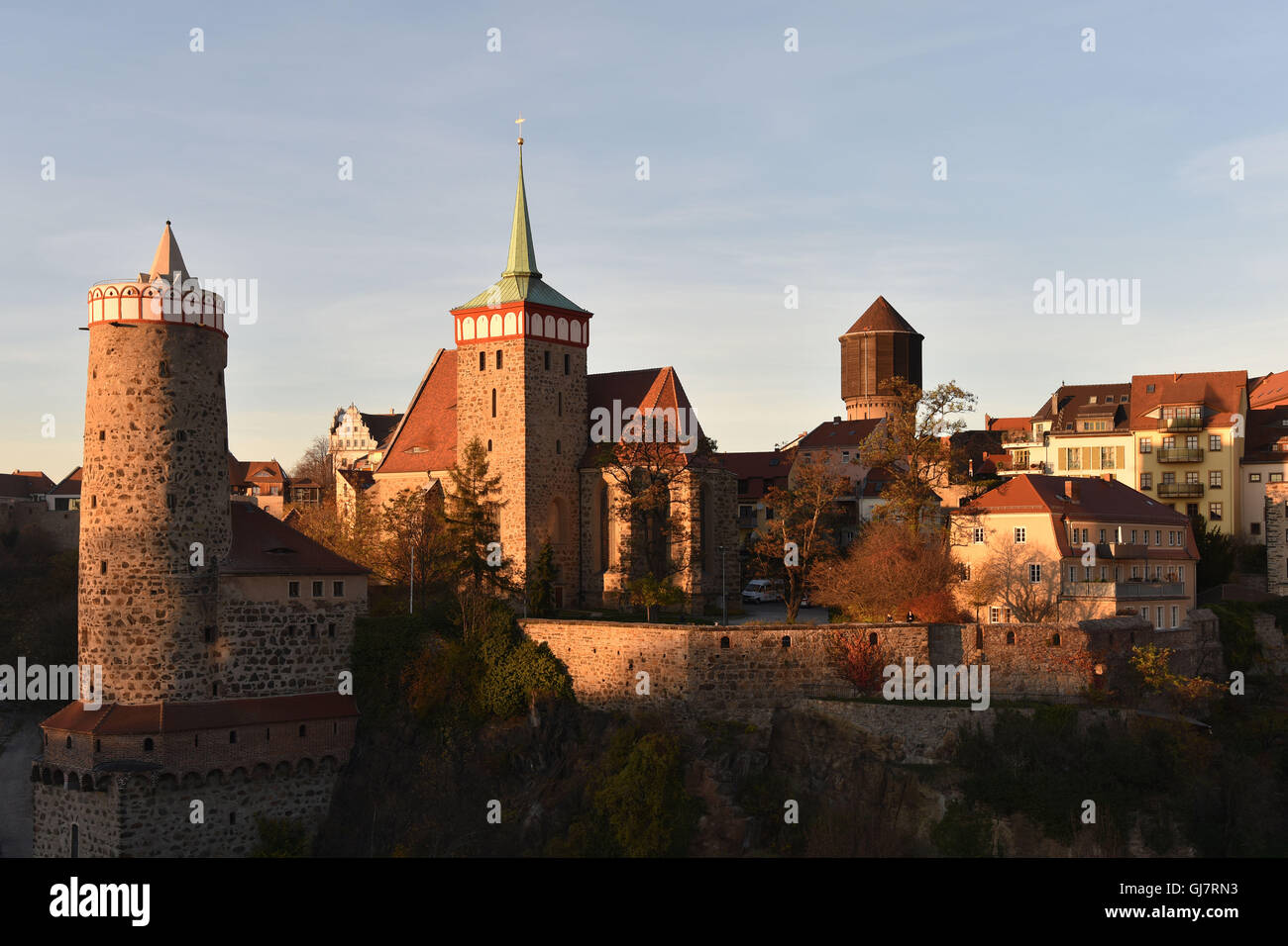 Germany, Saxony, east Saxony, Bautzen, Budysin, panoramic view Stock ...