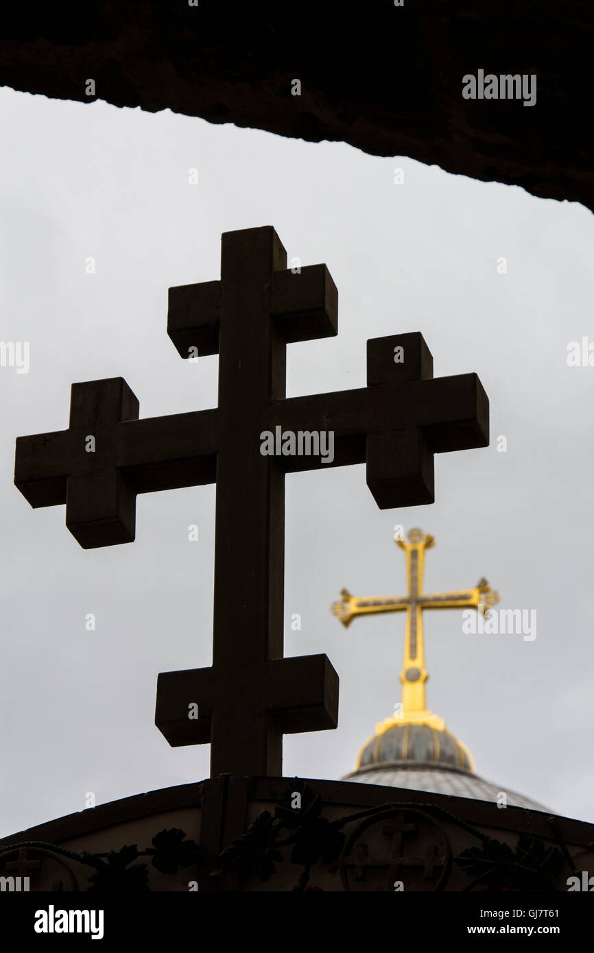 Israel, Jerusalem, old town, Church of the Holy Sepulchre, cross ...