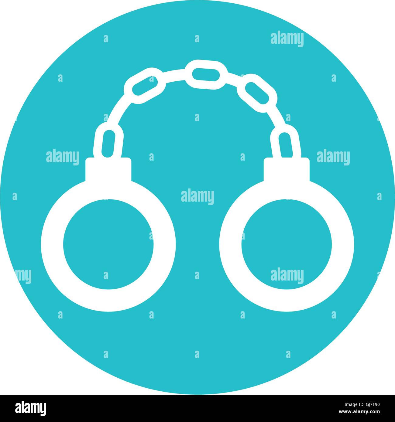 handcuffs justice isolated icon Stock Vector Image & Art - Alamy