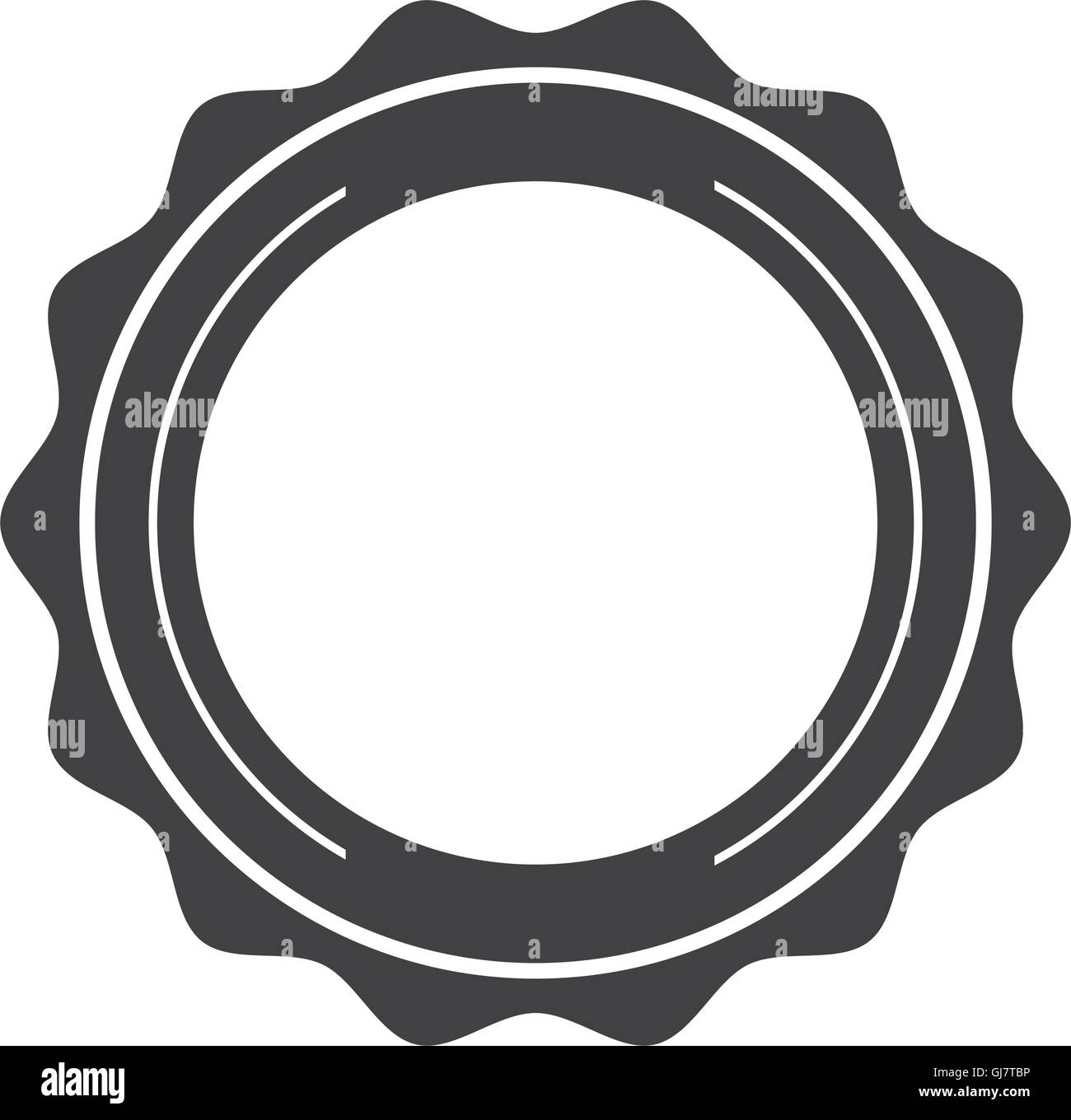 circle seal frame icon Stock Vector Image & Art - Alamy