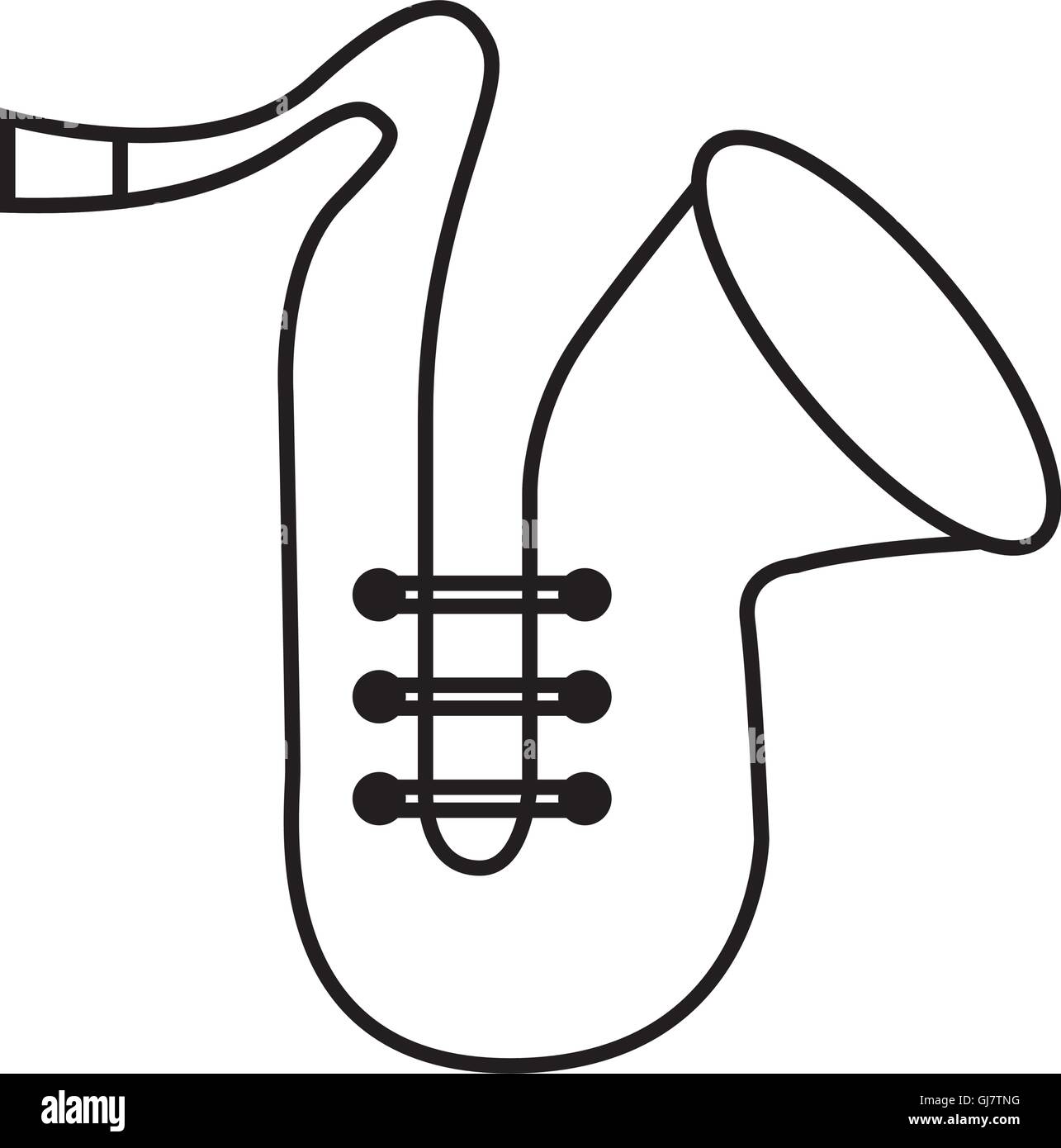 saxophone musical instrument icon Stock Vector Image & Art - Alamy