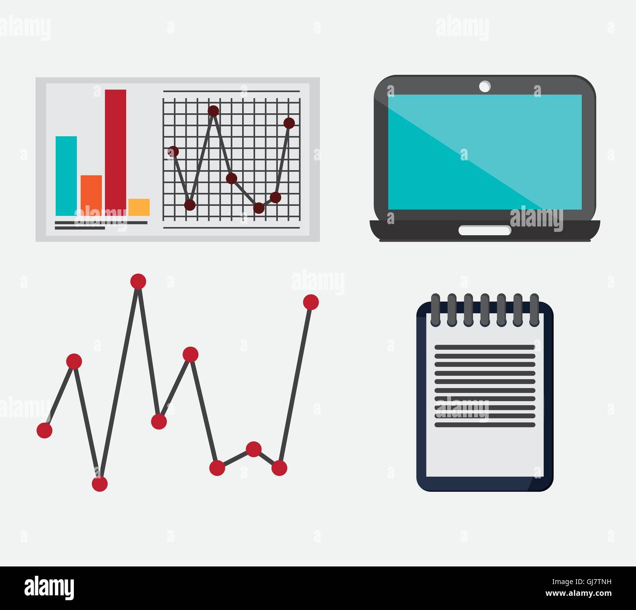 document infographic laptop icon Stock Vector Image & Art - Alamy
