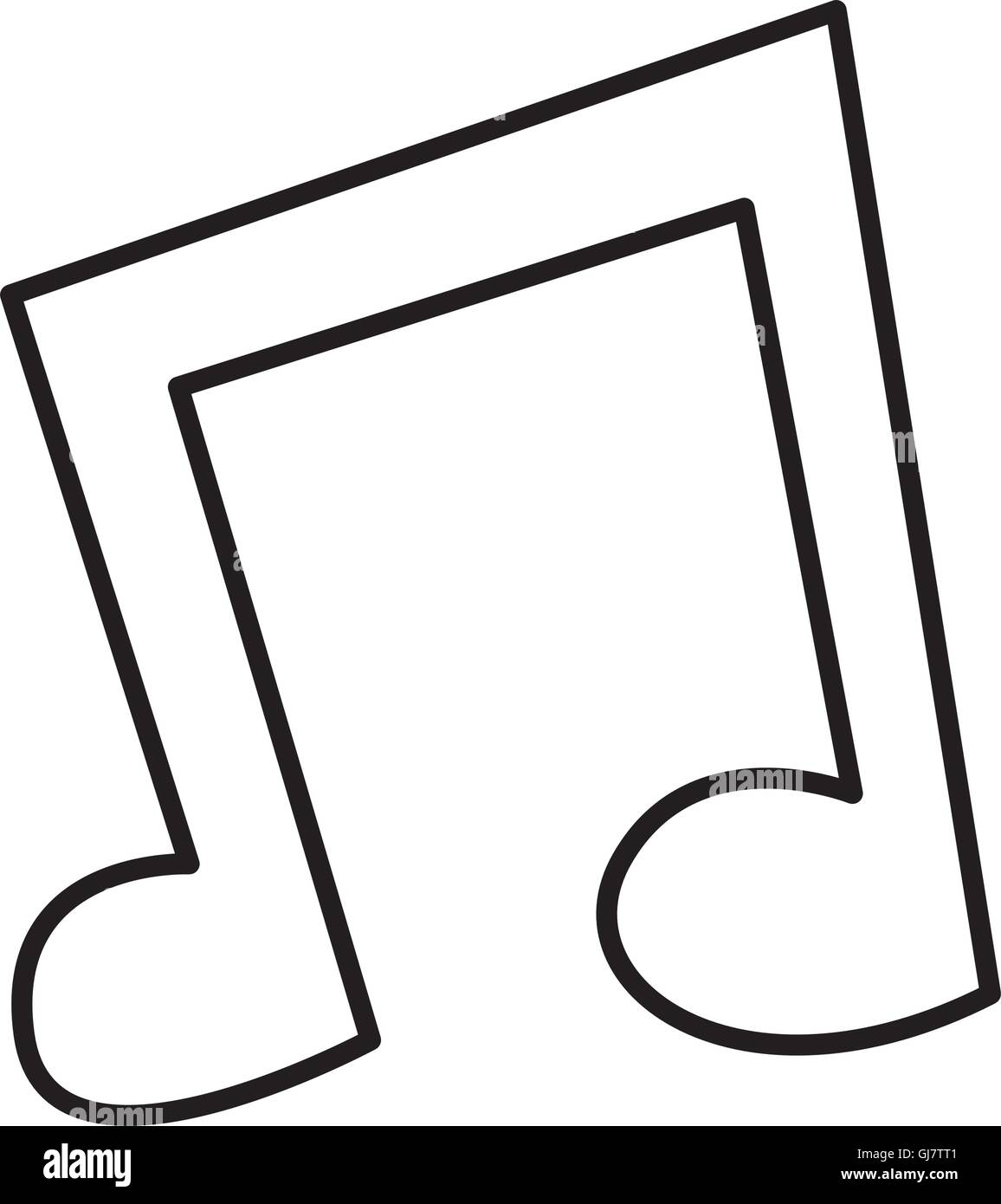 note music silhouette icon Stock Vector Image & Art - Alamy