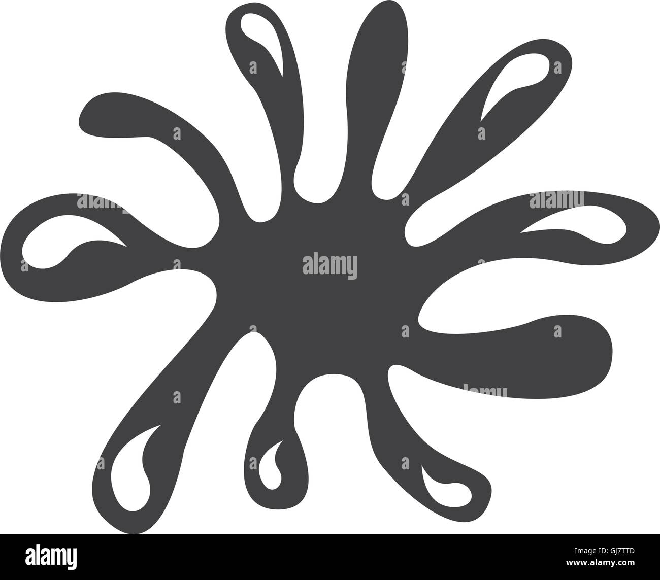 splash silhouette isolated icon Stock Vector Image & Art - Alamy