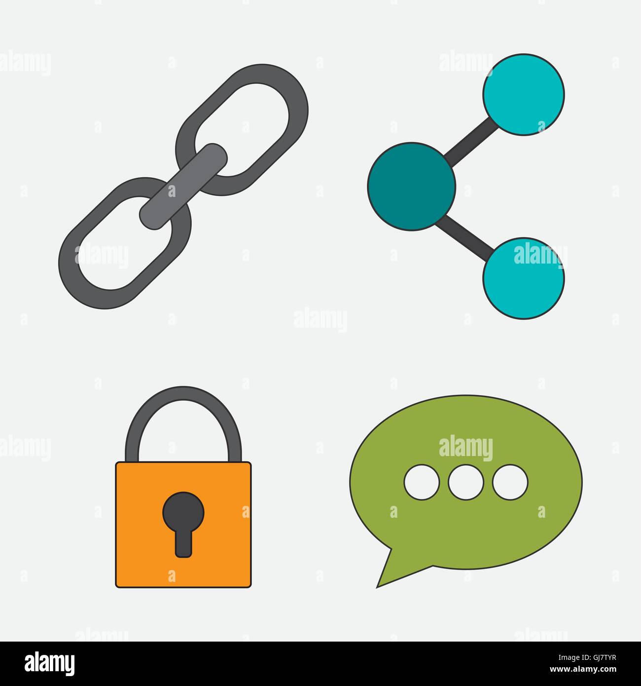 connect communications social network icon Stock Vector Image & Art - Alamy