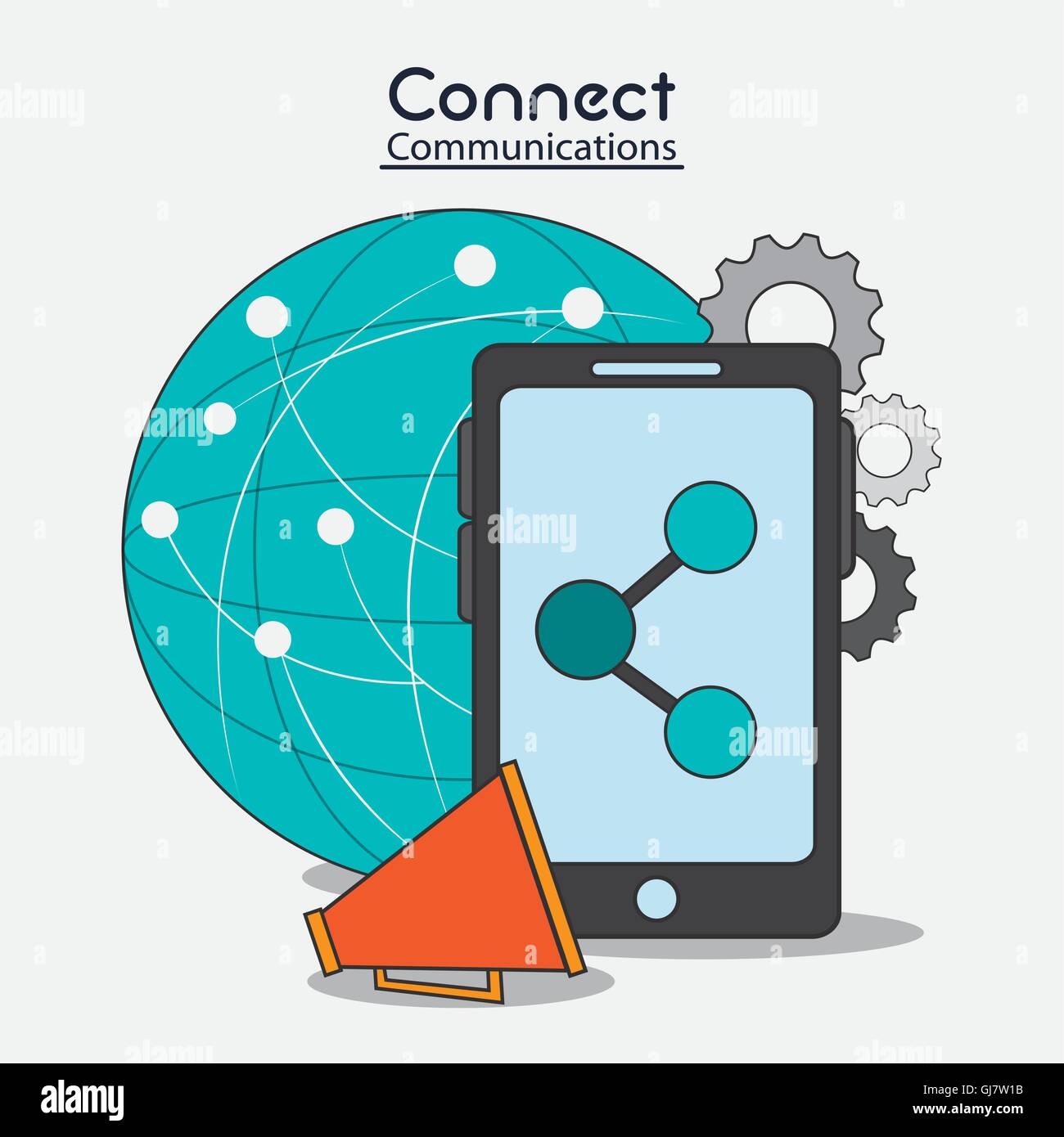 connect communications social network icon Stock Vector Image & Art - Alamy