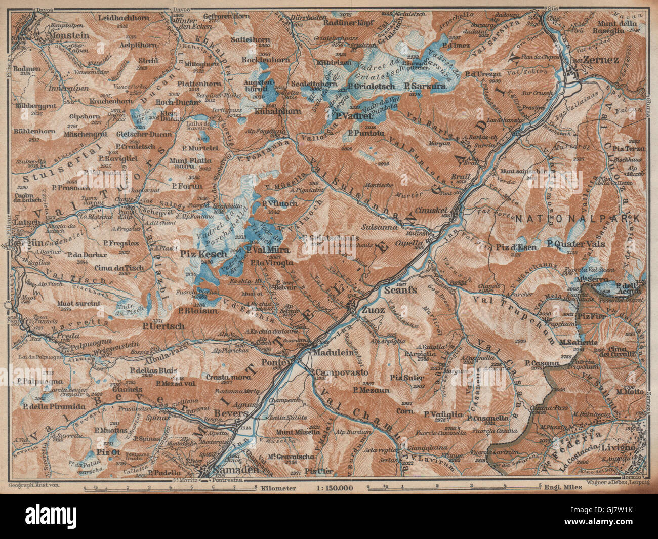 Map of middle river hi-res stock photography and images - Alamy