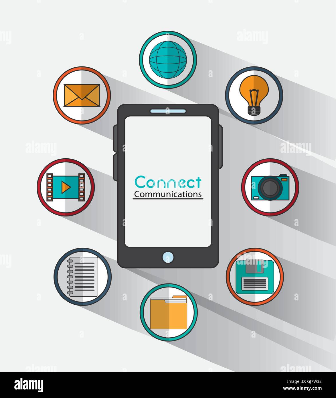 connect communications social network icon Stock Vector Image & Art - Alamy