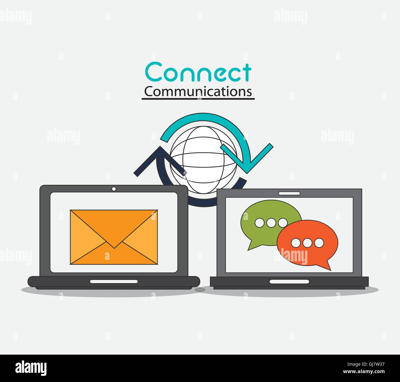 connect communications social network icon Stock Vector Image & Art - Alamy