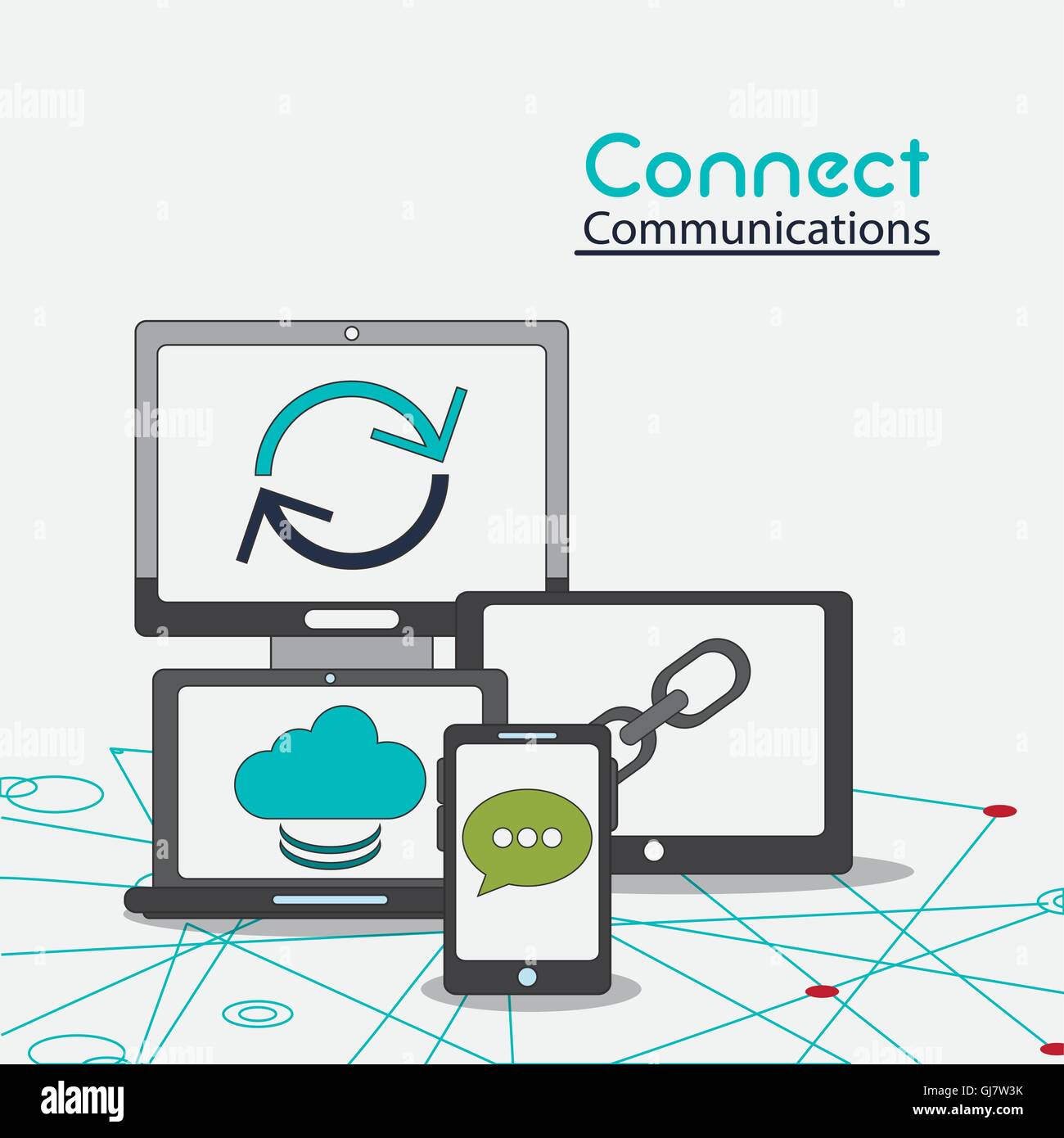connect communications social network icon Stock Vector Image & Art - Alamy